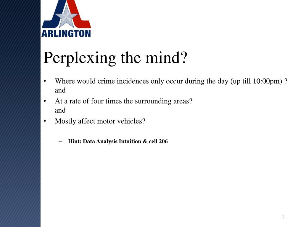 PPT - Arlington Police Department Crime Management PowerPoint ...