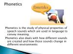 PPT - Chapter 1 Phonetics and Phonology PowerPoint Presentation - ID ...