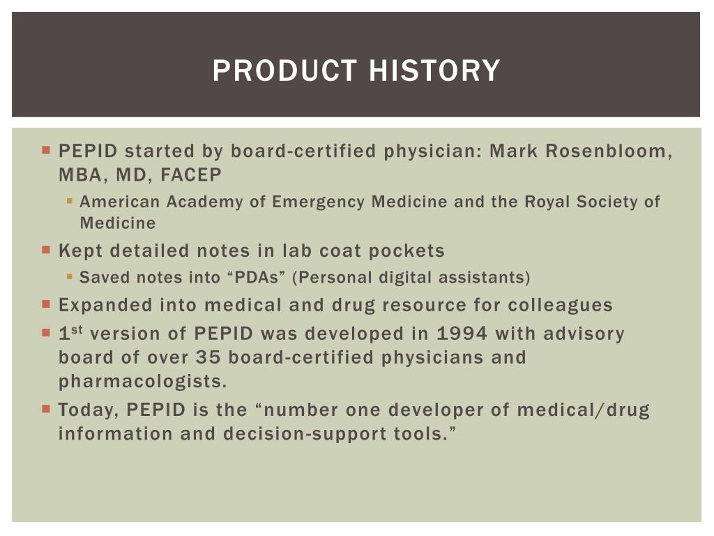 PPT - PEPID Primary care plus ambulatory care PowerPoint Presentation ...