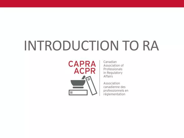 PPT - INTRODUCTION TO RA PowerPoint Presentation, free download - ID ...
