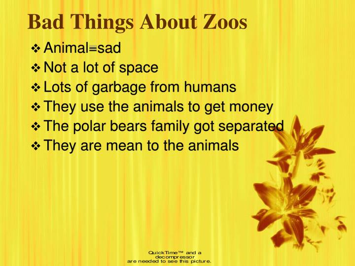 PPT - Good and Bad Things About Zoos PowerPoint Presentation - ID:2623727
