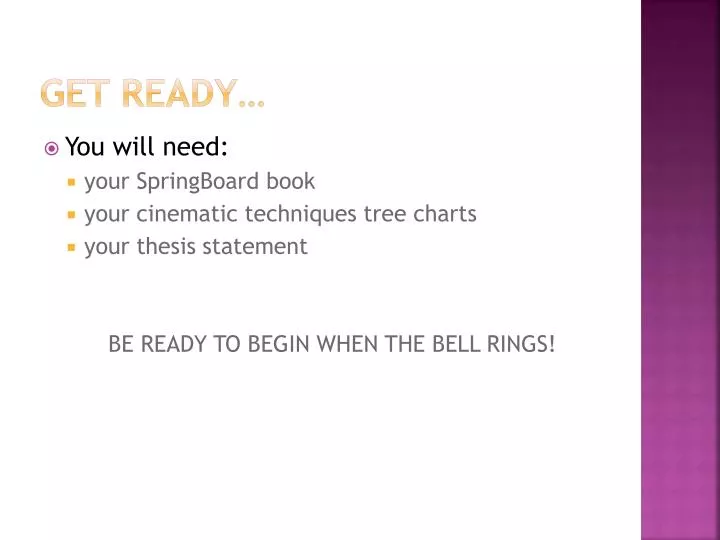 PPT - Get Ready… PowerPoint Presentation, free download - ID:2623872