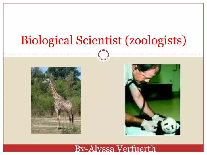 PPT - Biological Scientist (zoologists) PowerPoint Presentation, free ...