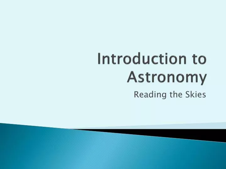 PPT - Introduction to Astronomy PowerPoint Presentation, free download ...
