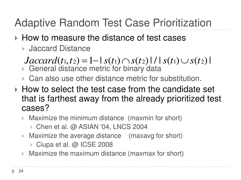 Ppt Adaptive Random Test Case Prioritization Powerpoint Presentation