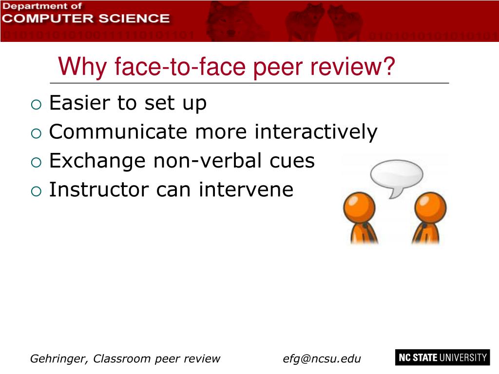 PPT - Best Practices in Classroom Peer Review Edward F. Gehringer ...