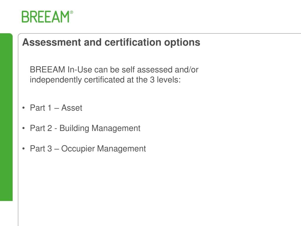 Ppt Breeam In Use Powerpoint Presentation Free Download Id2624330