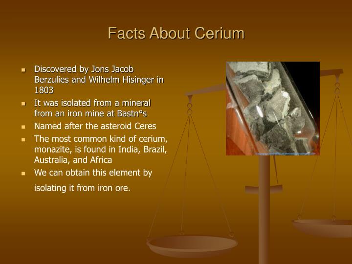 PPT - Cerium PowerPoint Presentation - ID:2624342