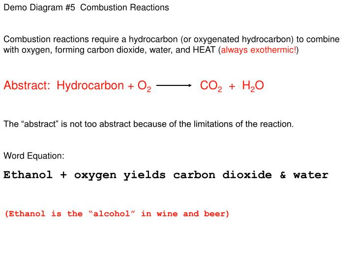 PPT - OB: Combustion Reactions PowerPoint Presentation - ID:2624690