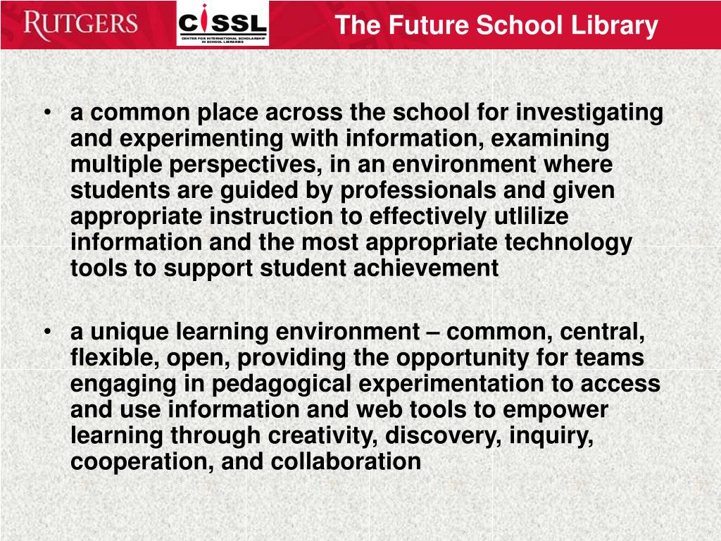 PPT - 2010 LEADERSHIP CONFERENCE The Future of School Libraries ...
