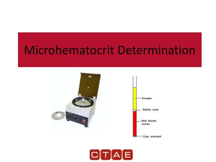 PPT - Microhematocrit Determination PowerPoint Presentation, free ...