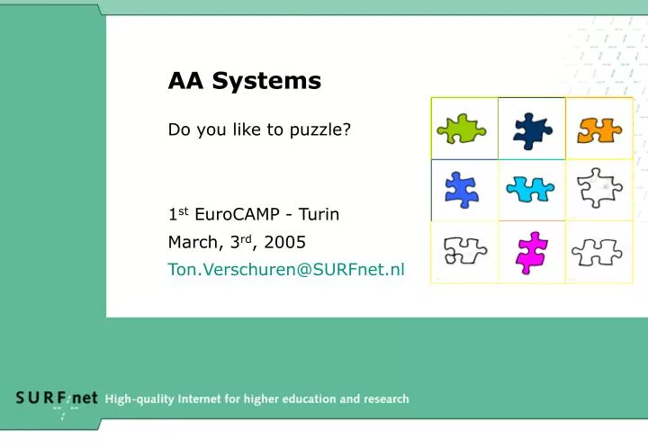 PPT - AA Systems PowerPoint Presentation, free download - ID:2625562