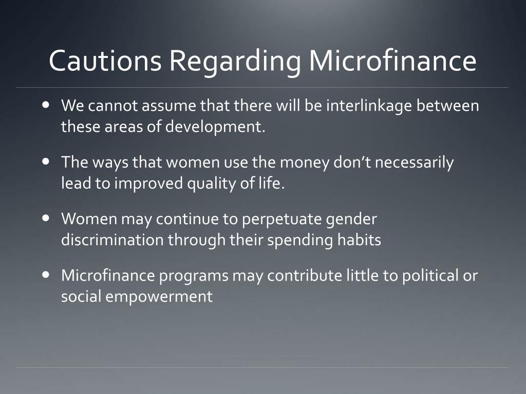 PPT - Micro-finance and the Empowerment of Women PowerPoint ...