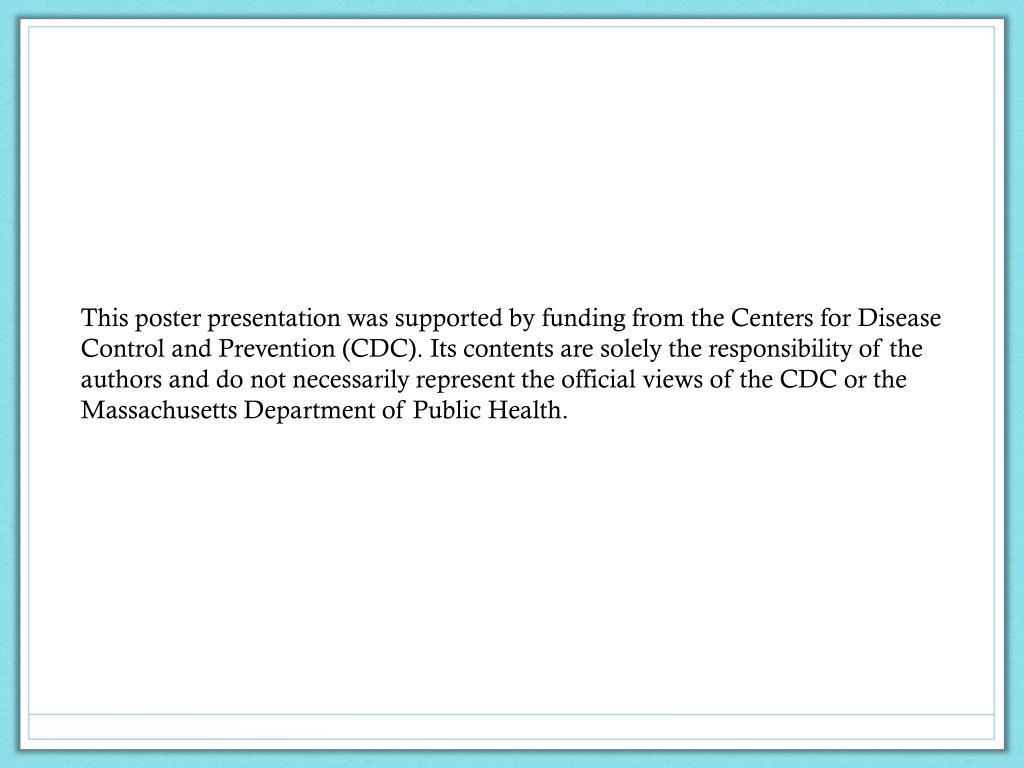 PPT - Massachusetts Department of Public Health: Community Health ...