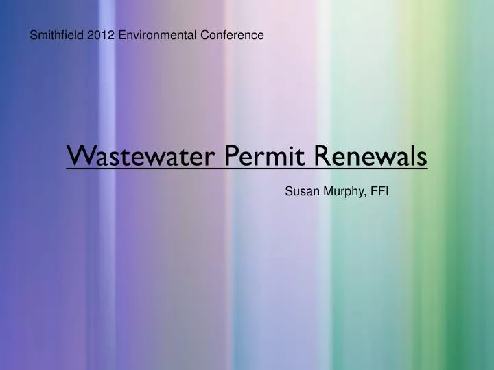 PPT - Wastewater Permit Renewals PowerPoint Presentation, free download ...