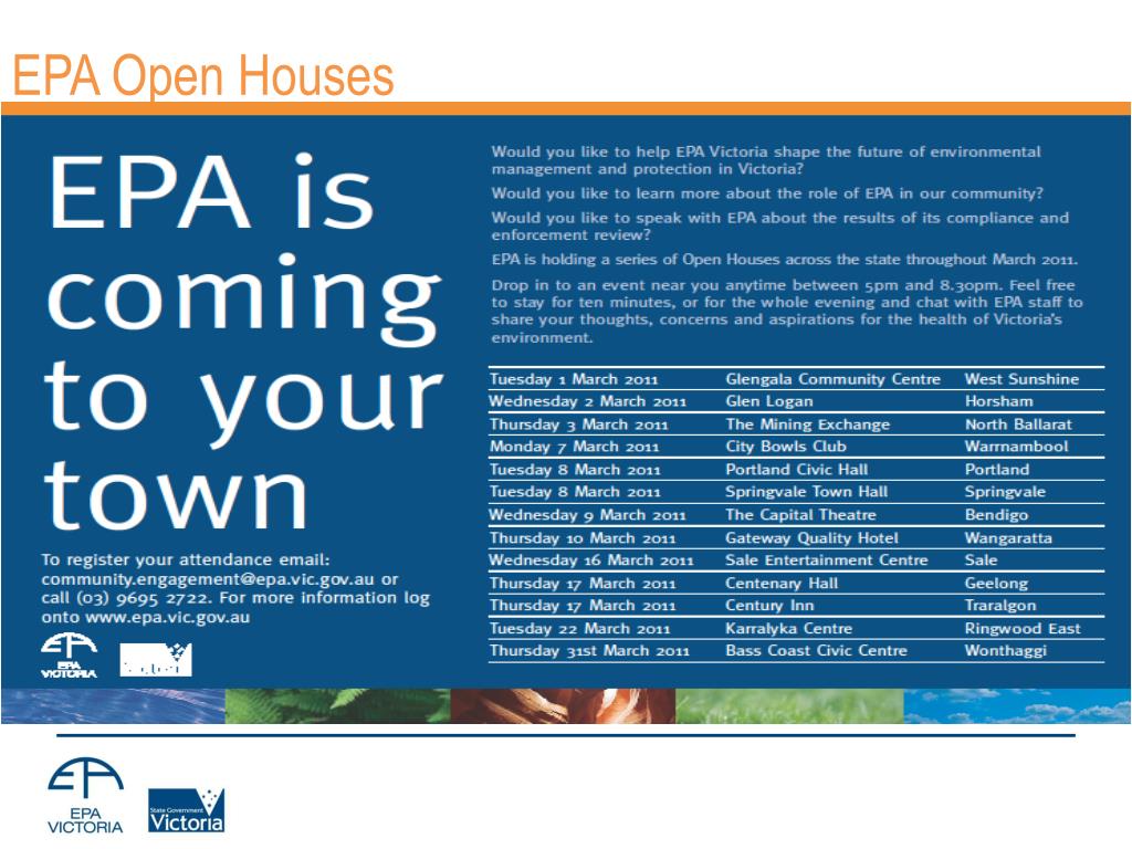 PPT - EPA Victoria Compliance & Enforcement Review PowerPoint ...