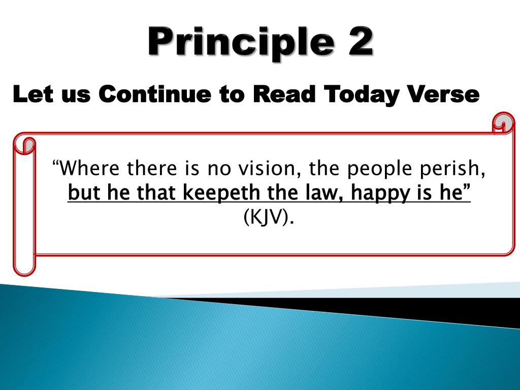PPT - Life In Vision & Life In No Vision Proverbs 29:18 (KJV ...