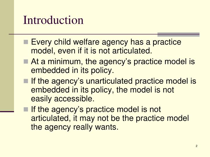 PPT - Understanding and Developing Child Welfare Practice Models ...