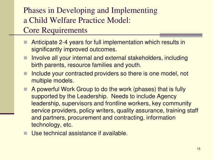 PPT - Understanding and Developing Child Welfare Practice Models ...