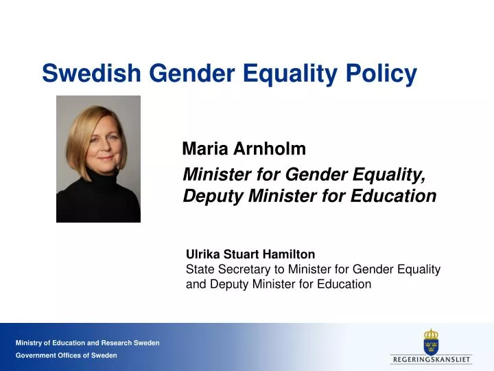 PPT - Swedish Gender Equality Policy PowerPoint Presentation, free ...