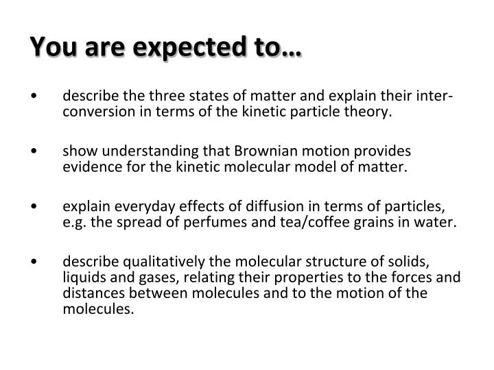 PPT - Kinetic Particle Theory (Kinetic Model of Matter) PowerPoint ...