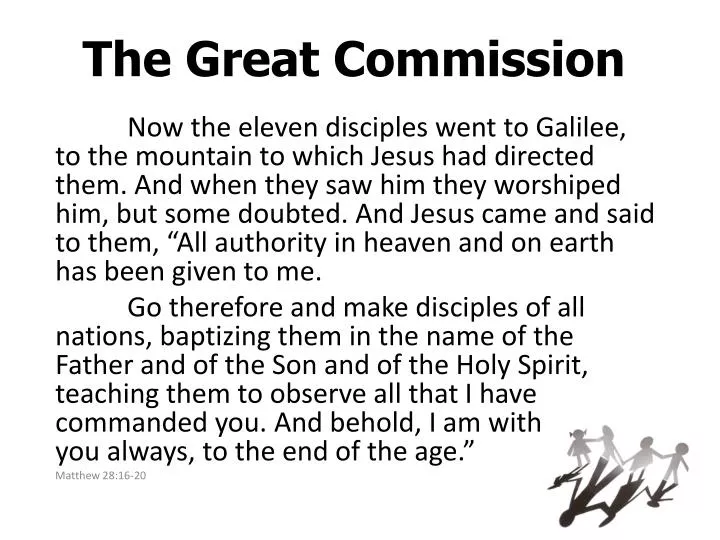 PPT - The Great Commission PowerPoint Presentation, free download - ID ...