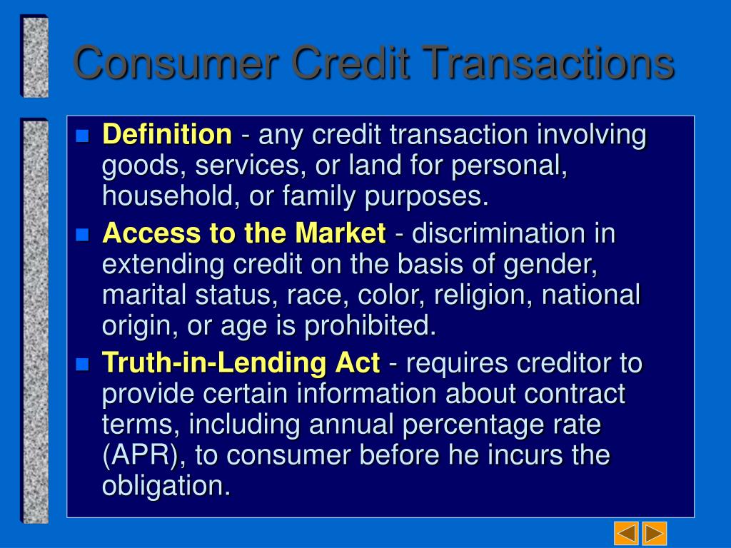 PPT - Business Law and the Regulation of Business Chapter 45: Consumer ...