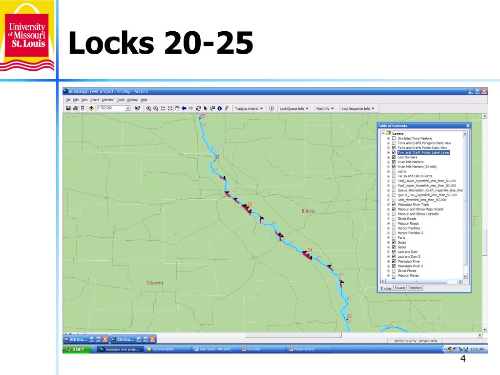 PPT - Inland Waterway Lock/Vessel Optimization Study Upper Mississippi ...