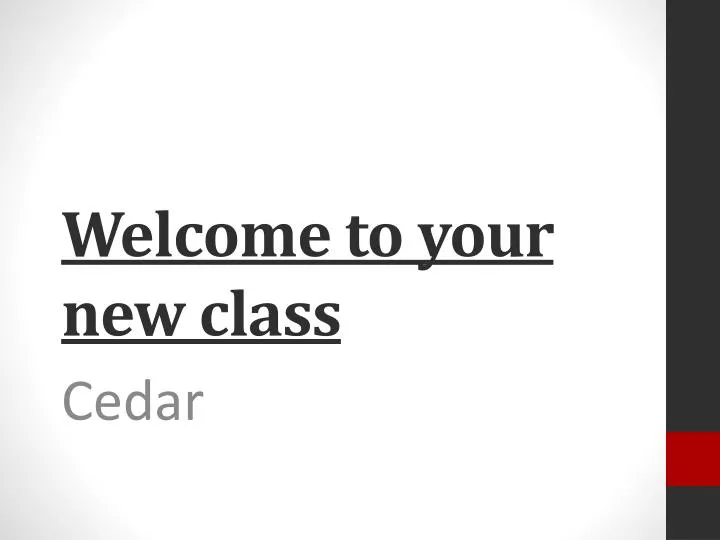 PPT - Welcome to your new class PowerPoint Presentation, free download ...