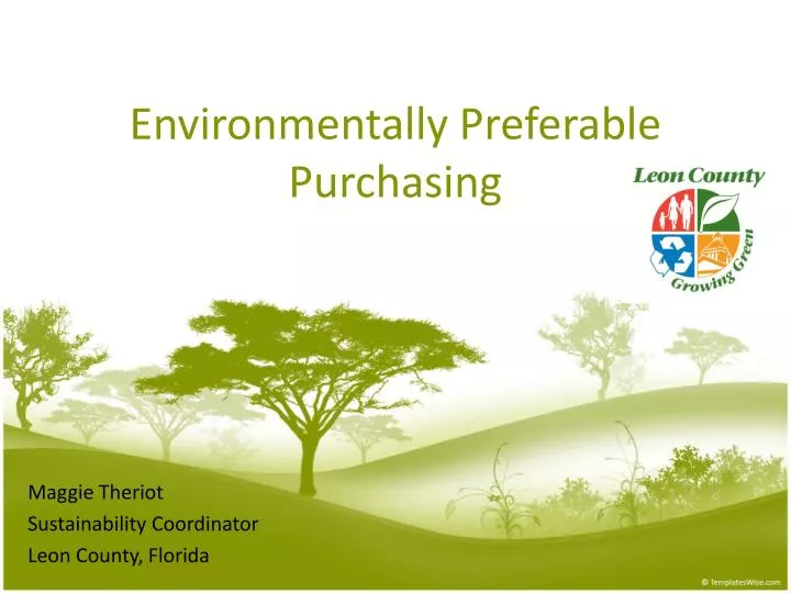 PPT - Environmentally Preferable Purchasing PowerPoint Presentation ...