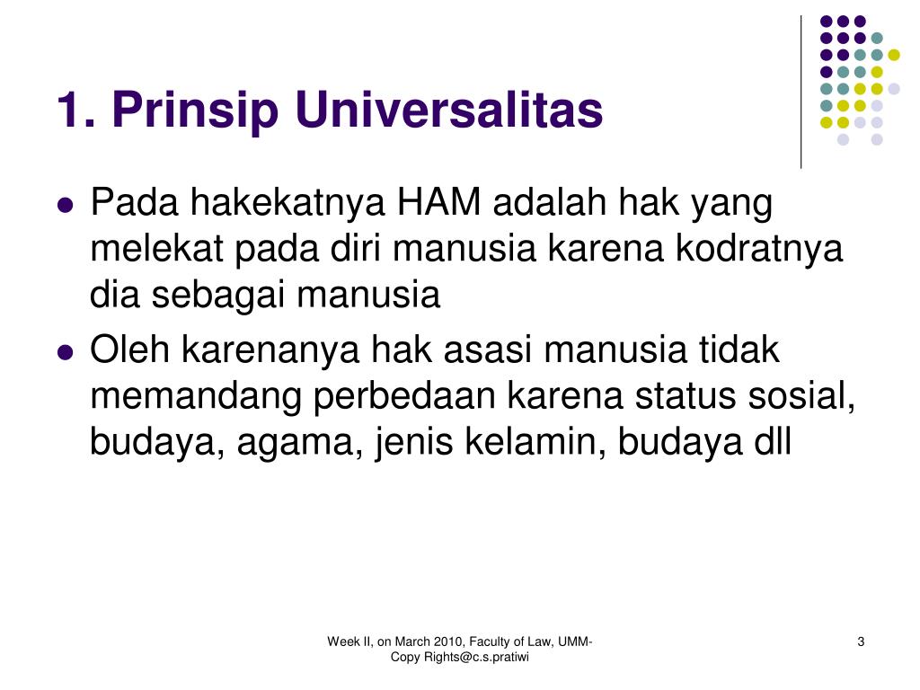 PPT - Human Rights Principles (Prinsip-prinsip Hak Asasi Manusia ...