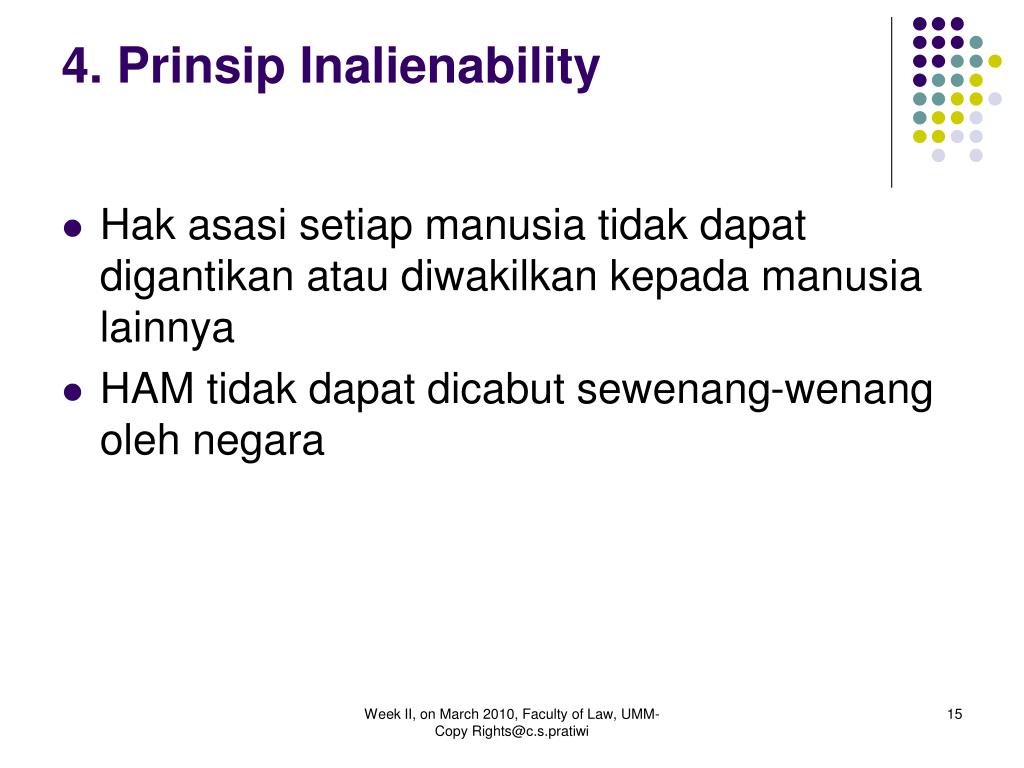 PPT - Human Rights Principles (Prinsip-prinsip Hak Asasi Manusia ...