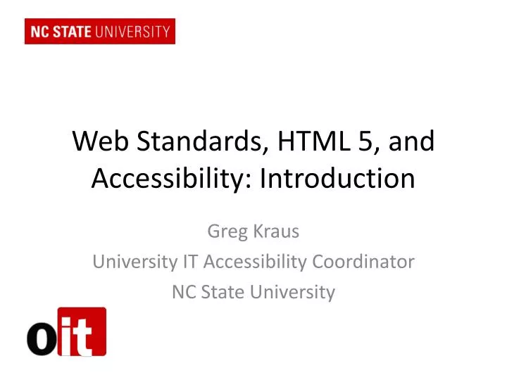 Ppt Web Standards Html 5 And Accessibility Introduction Powerpoint Presentation Id2627552 0348
