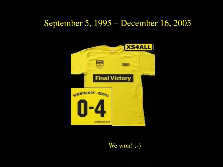 PPT - September 5, 1995 – December 16, 2005 PowerPoint Presentation ...