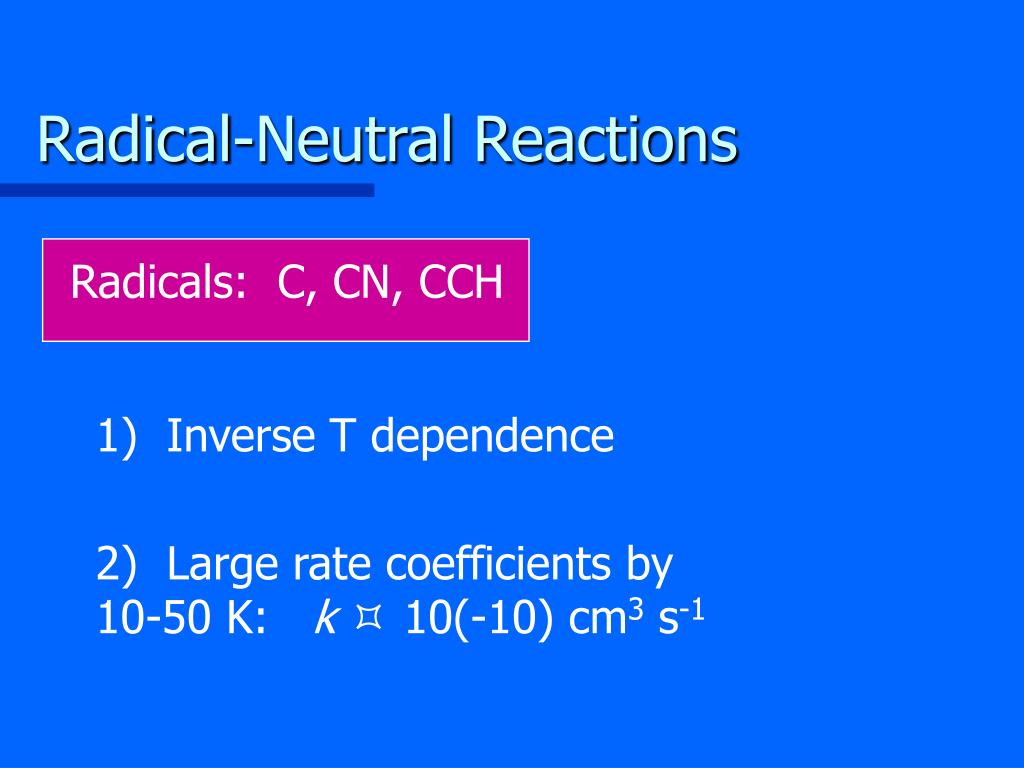 PPT - Interstellar and Circumstellar Chemistries: The Role of Neutral ...