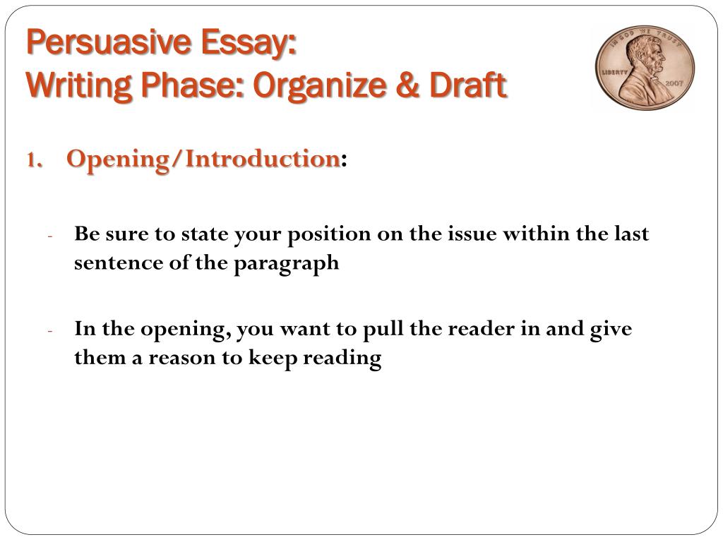 PPT - Persuasive Essay: The Penny Debate….Yes or No?!? PowerPoint ...