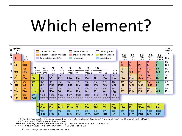PPT - Which element? PowerPoint Presentation, free download - ID:2628729