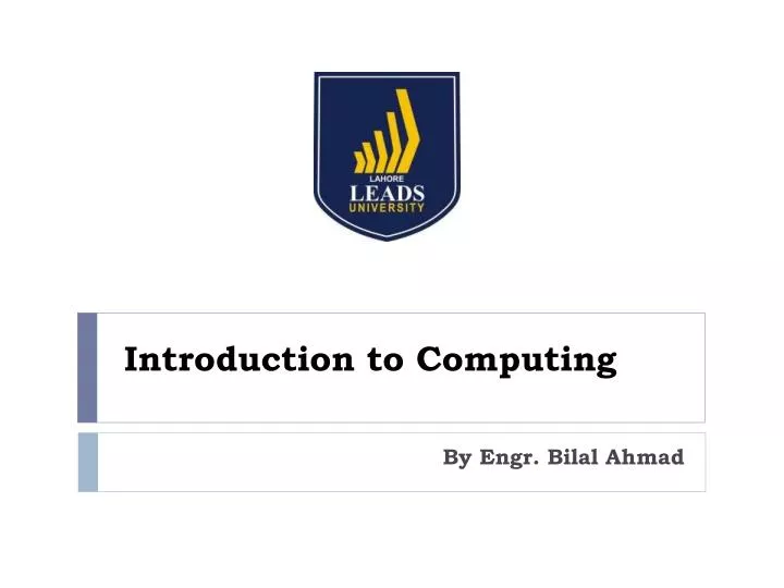 PPT - Introduction to Computing PowerPoint Presentation, free download ...