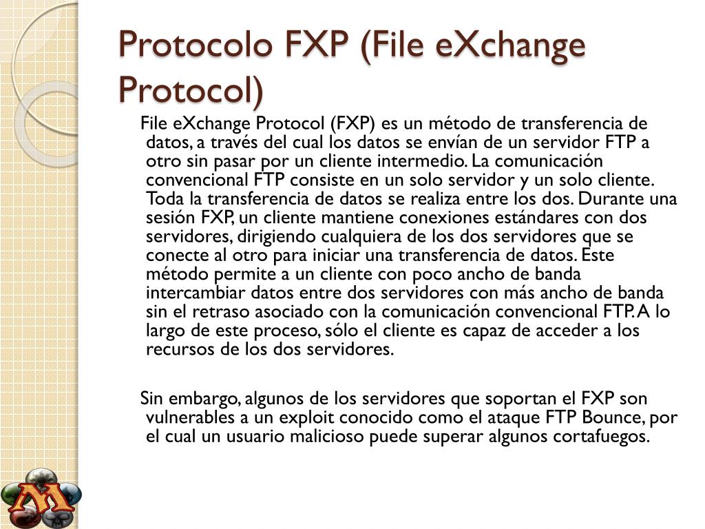 PPT - Funcionalidad del servicio de transferencia de archivos ...