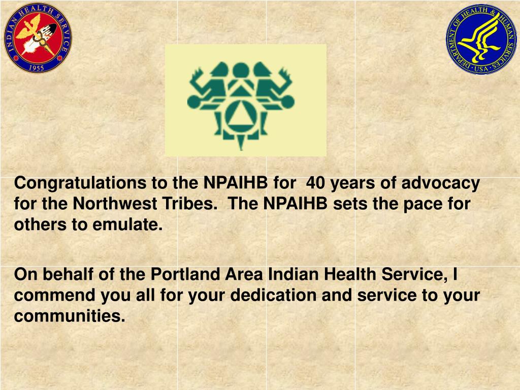 PPT - Indian Health Service Portland Area Director’s Update PowerPoint Presentation - ID:2630089