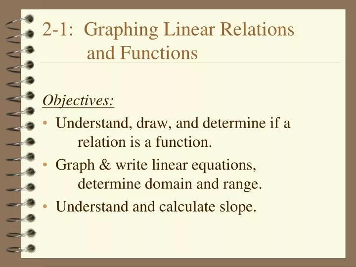 Ppt 2 1 Graphing Linear Relations And Functions Powerpoint