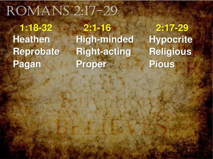 PPT - Romans 2:17-29 PowerPoint Presentation - ID:2631042