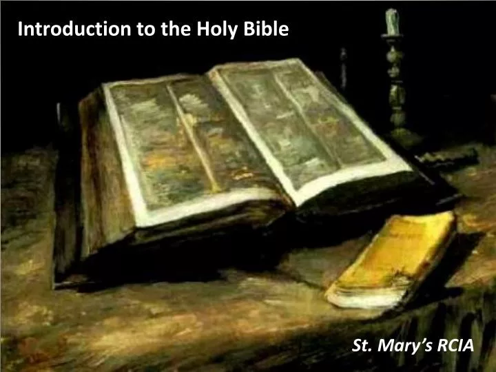 PPT - Introduction to the Holy Bible PowerPoint Presentation, free ...