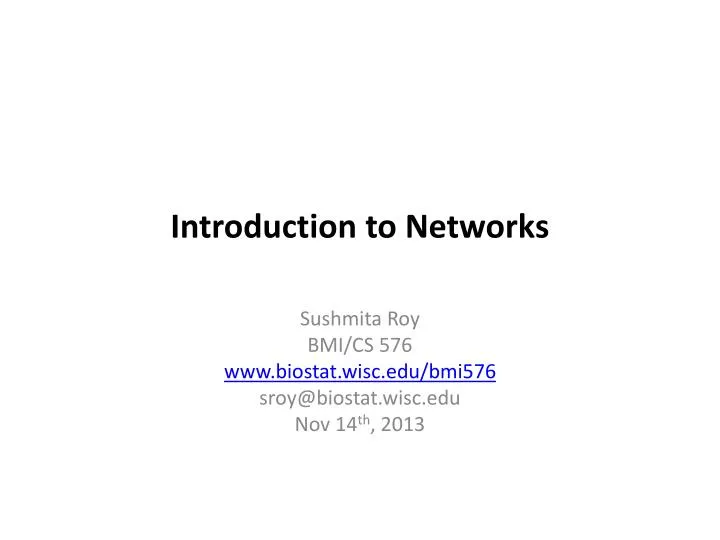 Ppt Introduction To Networks Powerpoint Presentation Free Download