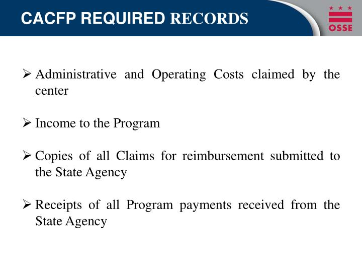 PPT - CACFP RECORD KEEPING Is it really that important? PowerPoint ...