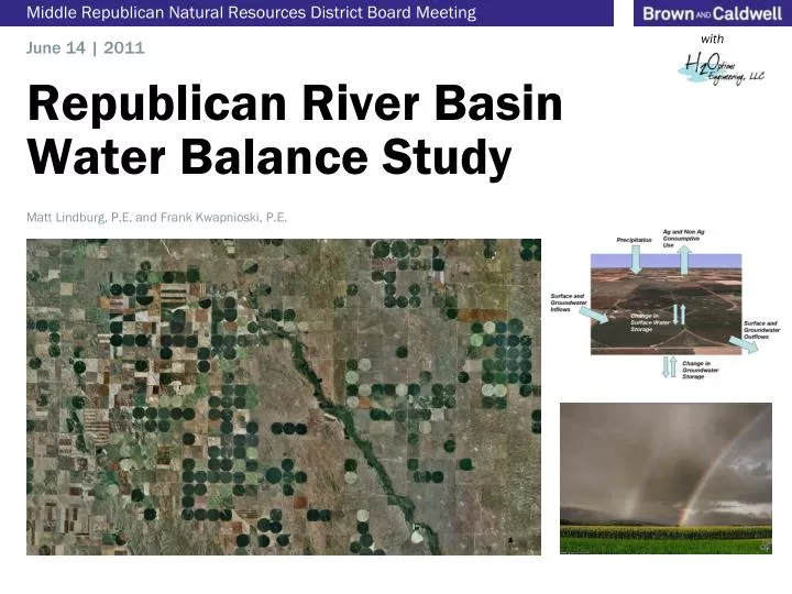PPT - Republican River Basin Water Balance Study PowerPoint ...