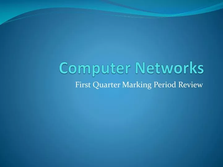PPT - Computer Networks PowerPoint Presentation, free download - ID:2631382