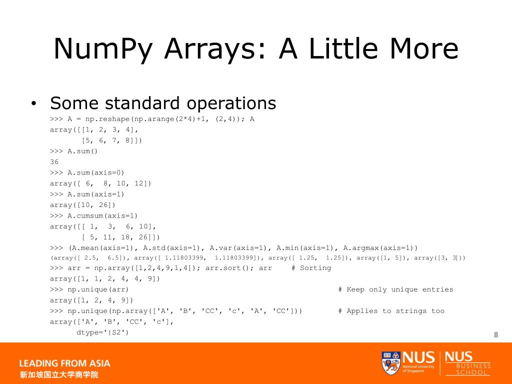 Ppt Introduction To Python Session 2 Beginning Numerical Python And Visualization Jeremy Chen