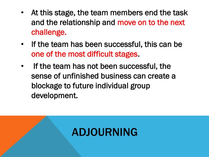 PPT - Tuckman’s 5 Stages of Group Development PowerPoint Presentation ...