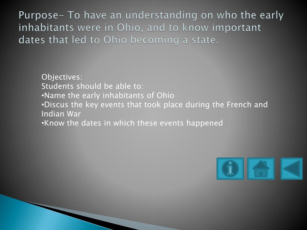 PPT - Early Inhabitants and the French and Indian War in Ohio ...